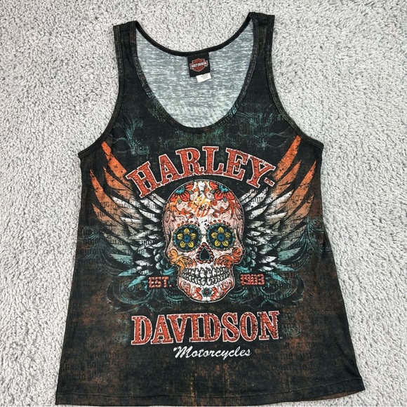 Harley-Davidson | Tops | Harley Davidson Top Womens Extra Large Tank ...